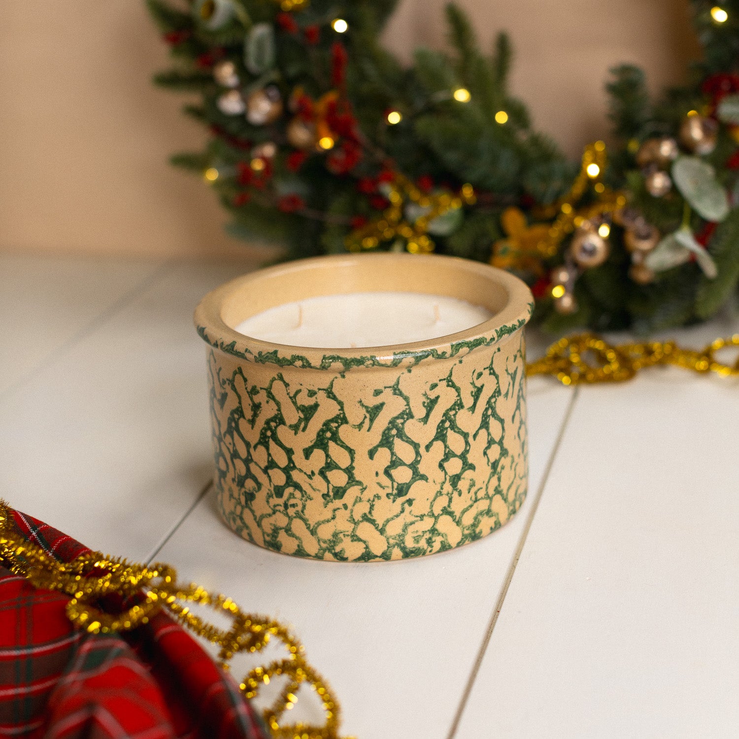 Tree Farm - Roseville Crock – Antique Candle Co.