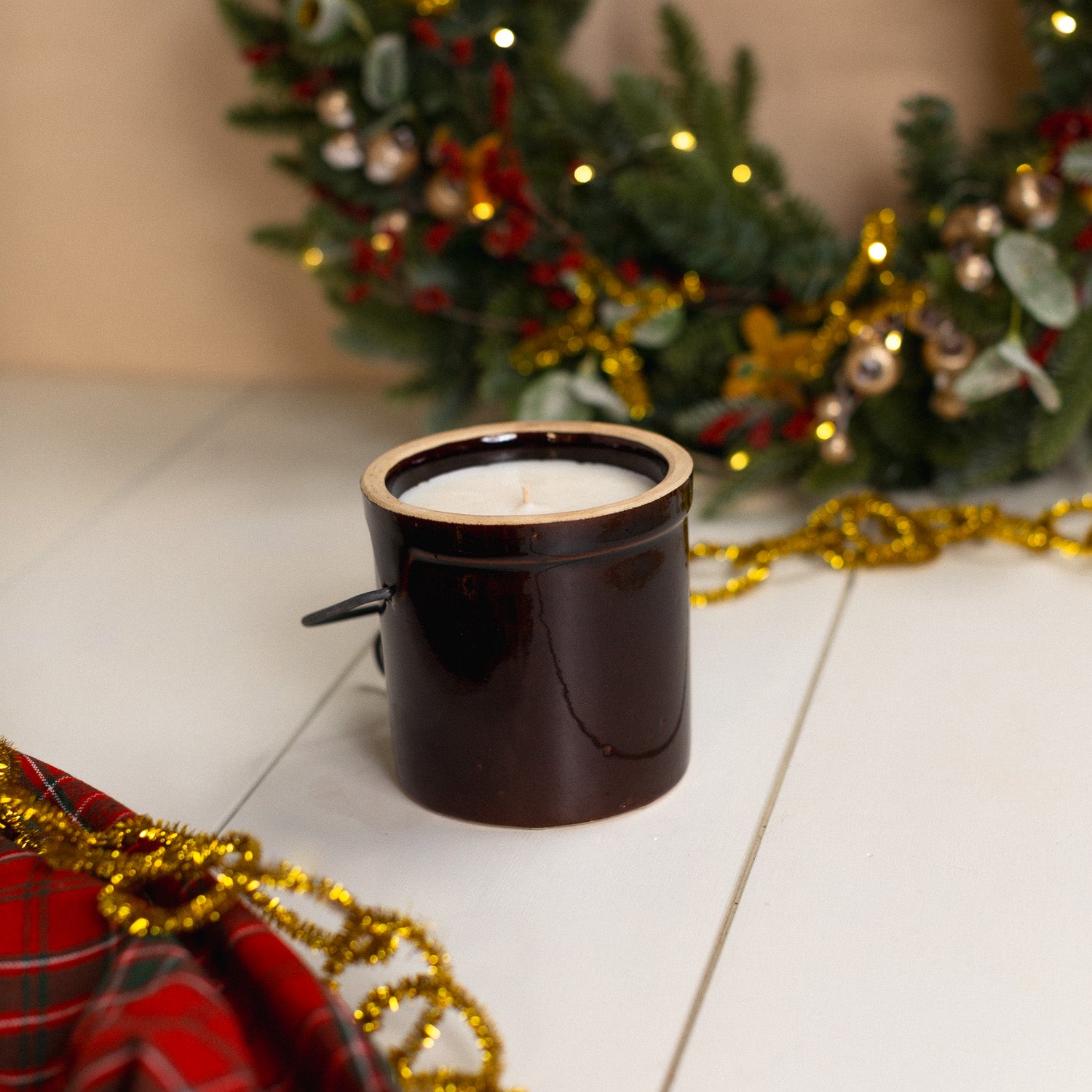 Tree Farm - Brown Crock – Antique Candle Co.