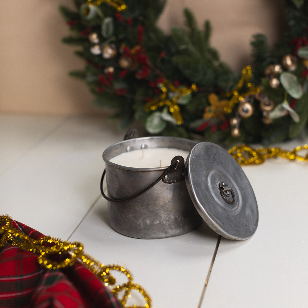 Tree Farm - Silver Pail – Antique Candle Co.