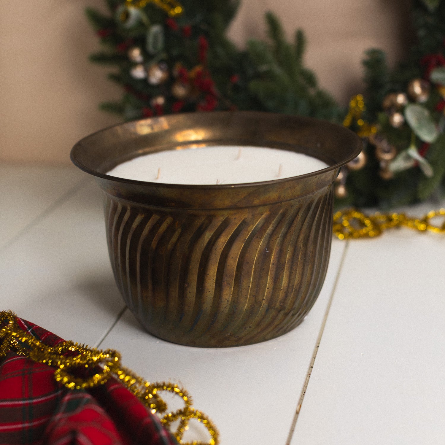 Tree Farm - Brass Planter – Antique Candle Co.