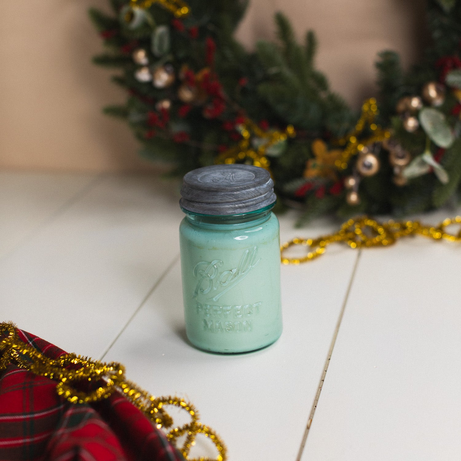 Tree Farm - Ball Blue Mason Jar – Antique Candle Co.