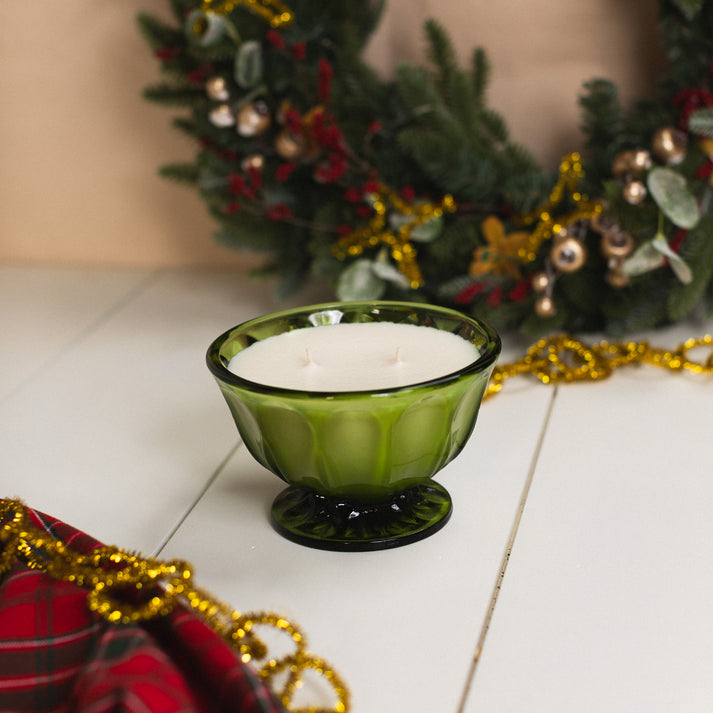 Tree Farm - Green Glass Candy Dish – Antique Candle Co.